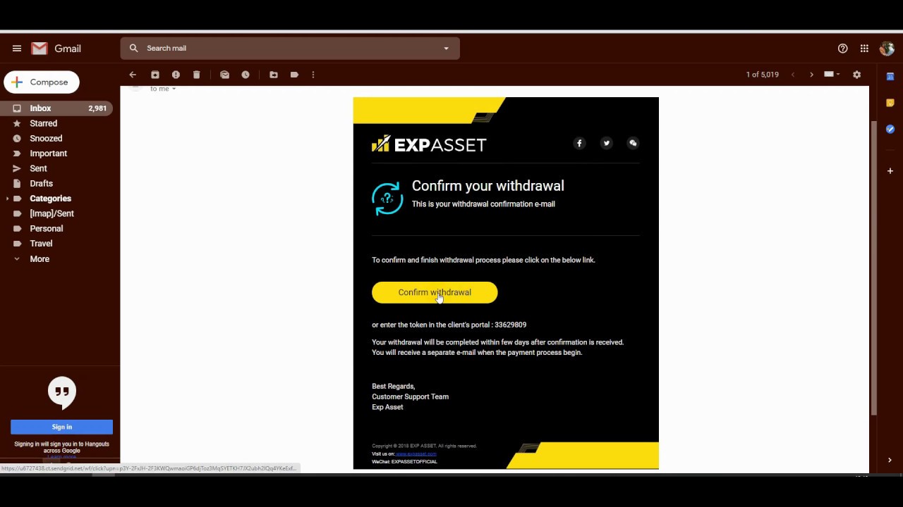 รีวิวการถอนเงิน EXP Asset 13 พค - YouTube