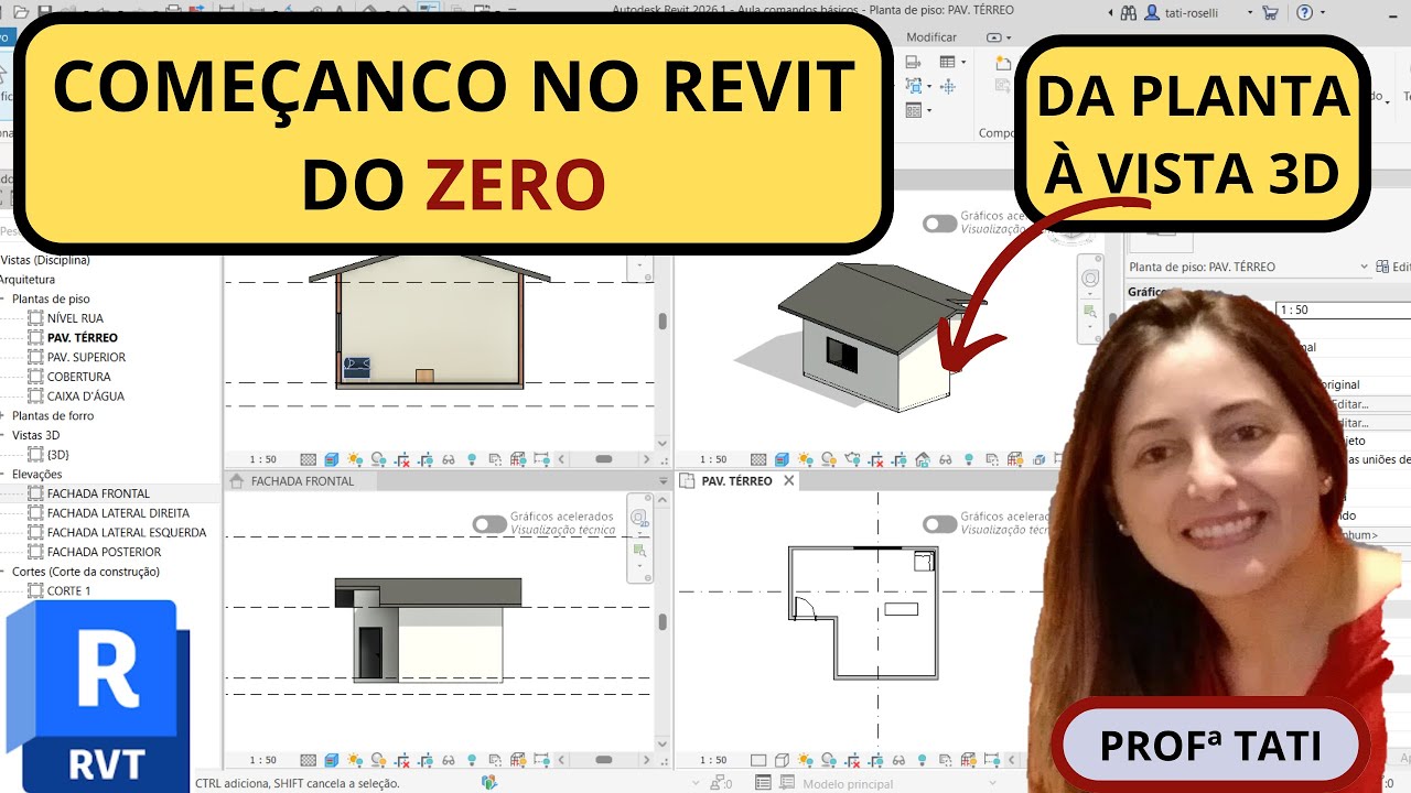 Comece no Revit do ZERO! Tutorial para Iniciantes [Passo a Passo ...