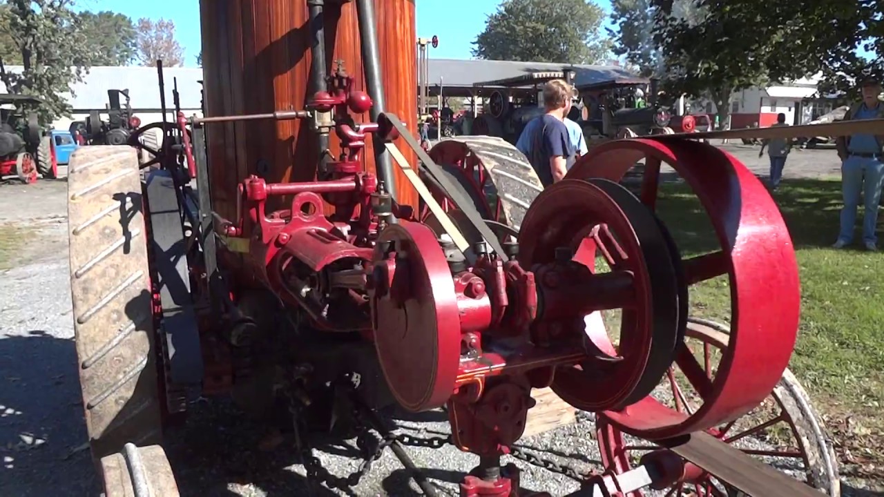 Westing House steam tractor on baker fan - YouTube