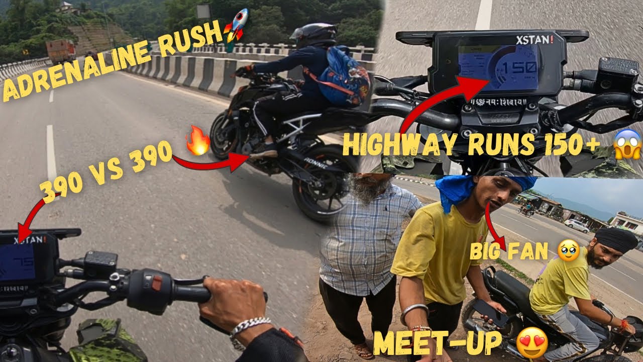 Crazy Adrenaline Rush towards Chandigarh🚀!! Duke390 VS Duke390🔥 ...