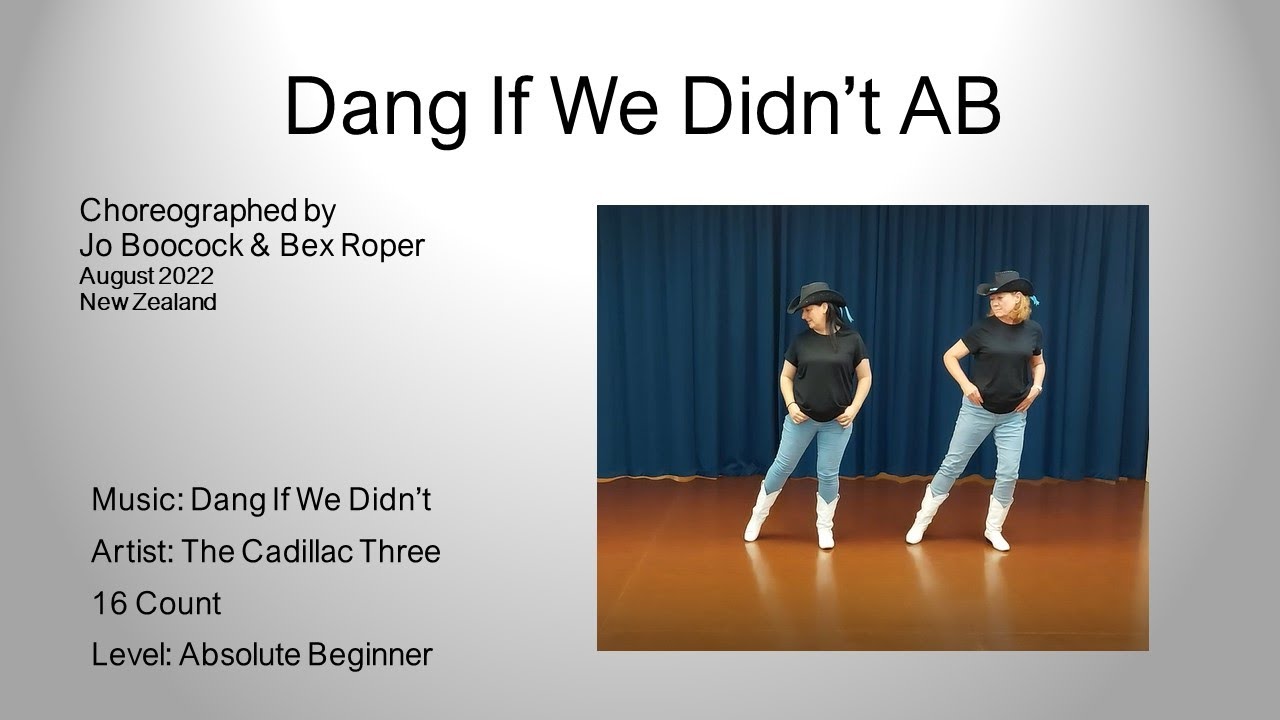 Dang If We Didn't - Line Dance Demo - YouTube