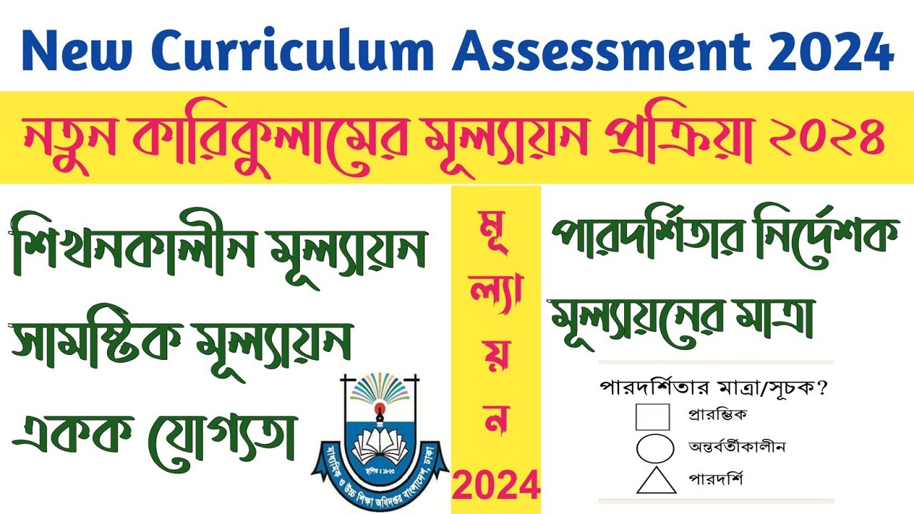 Assessment | New Curriculum Assessment 2024 | মূল্যায়ন | নতুন ...