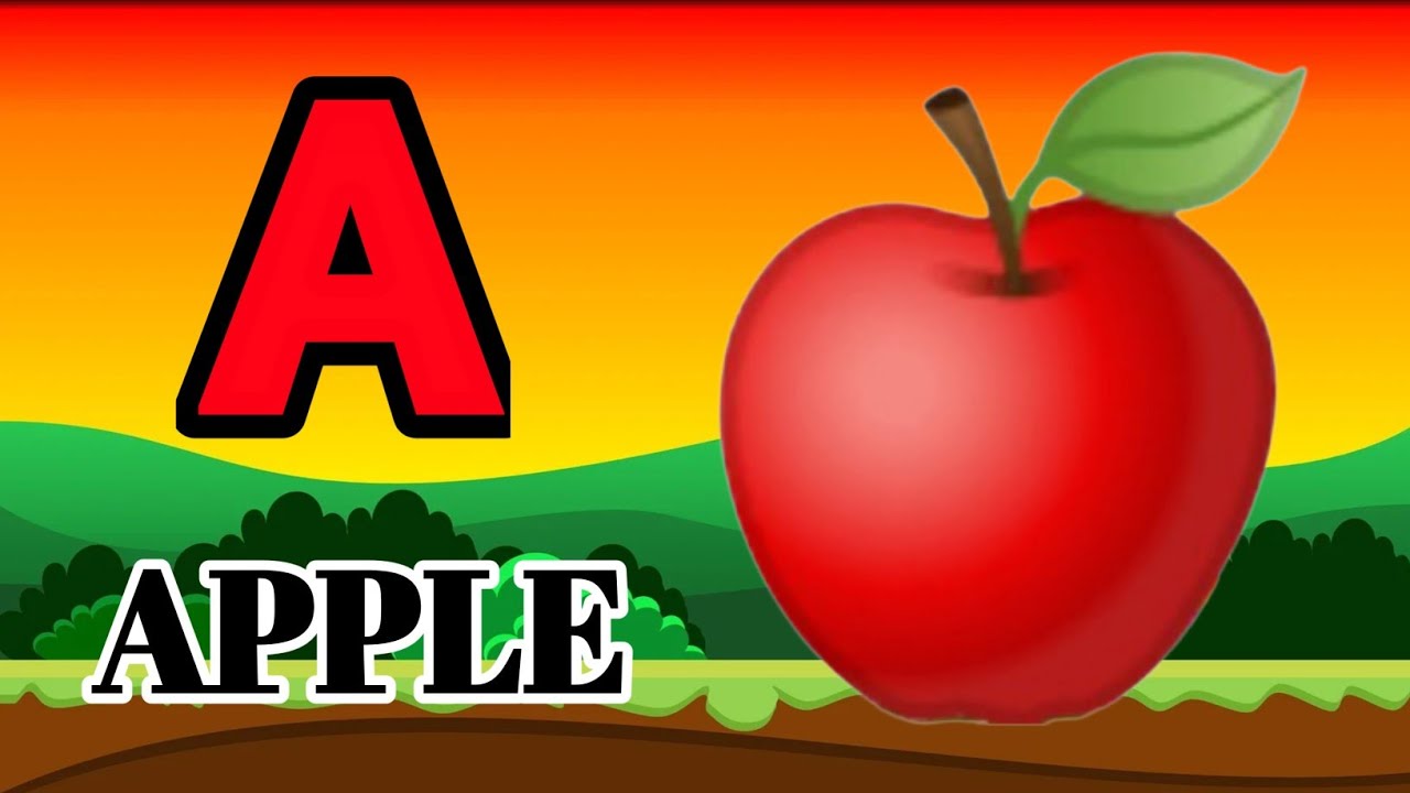 apple, a for apple, a for apple b for ball, alphabets, phonics song ...