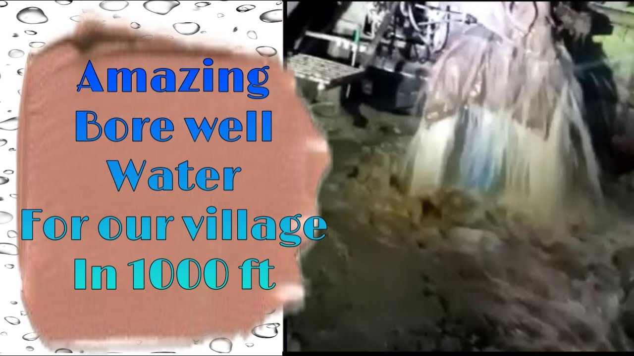 Bore well water / Amazing force from Bore Well - YouTube