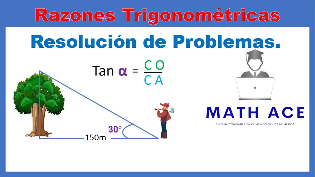Razones trigonométricas |solución de problemas Ejemplo 1 - YouTube