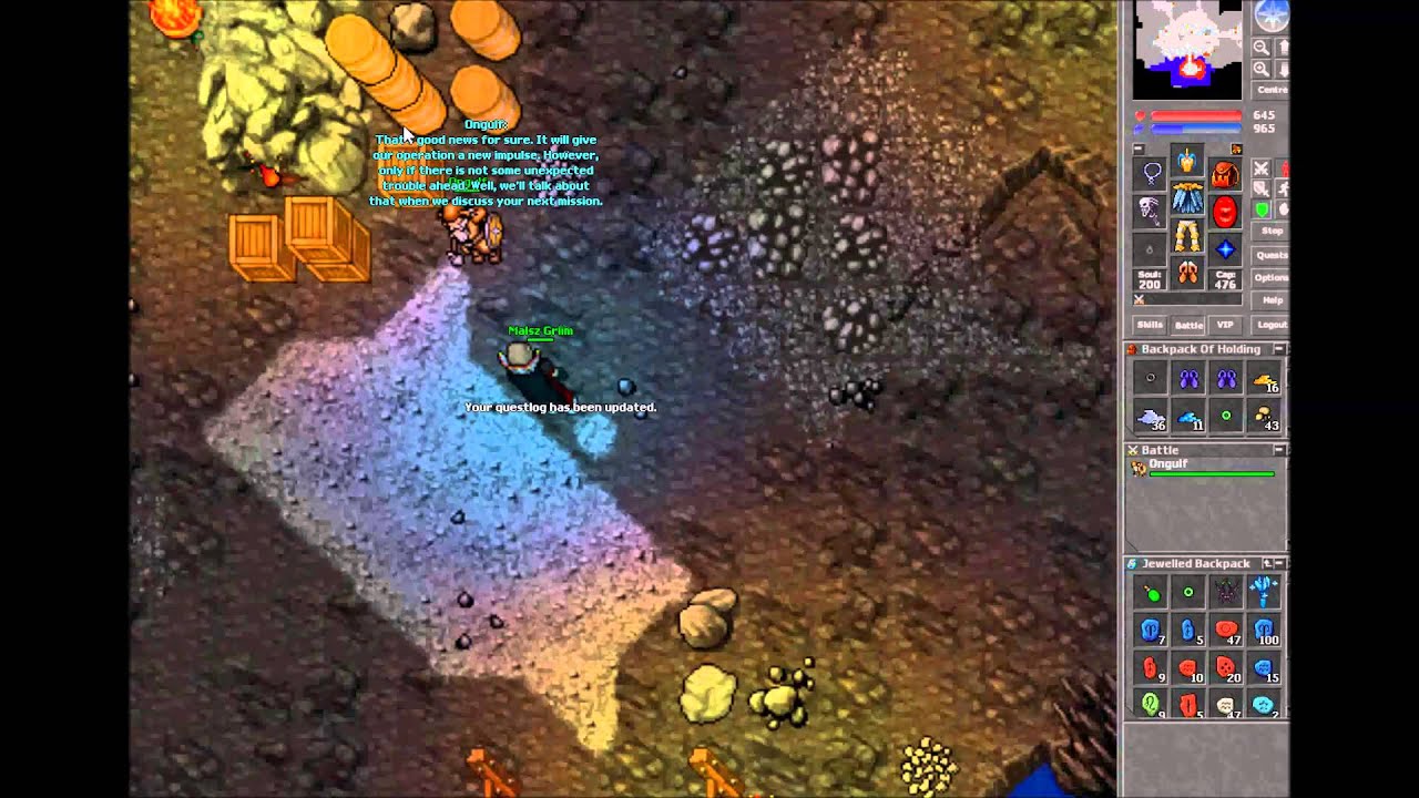 Tibia by; Biel - The New Frontier (Farmine) - Missão 1 a 4. pt 1 - YouTube