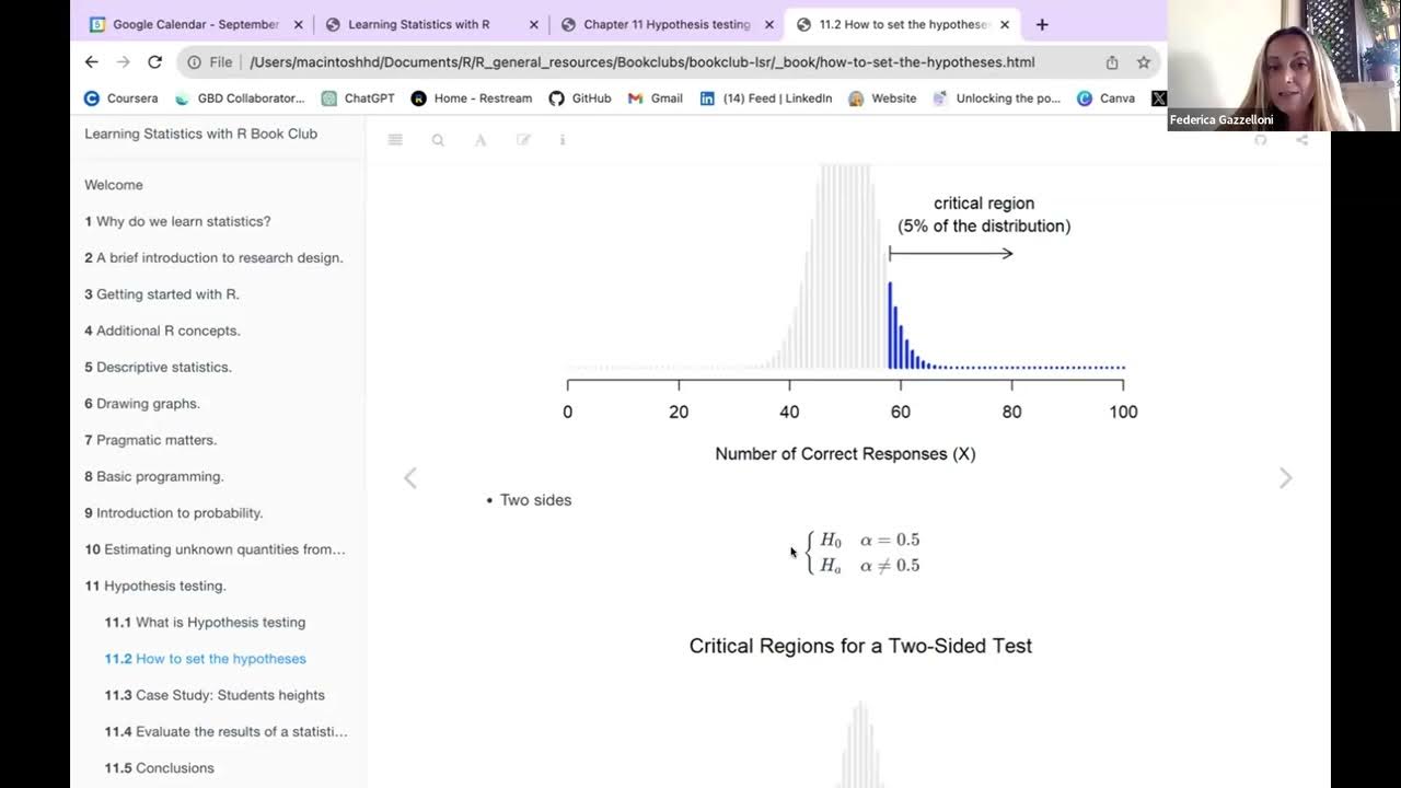 Learning Statistics with R: Hypothesis testing. (lsr01 11) - YouTube