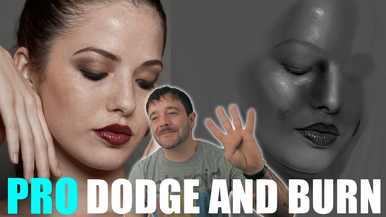 4 TECNICAS DE DODGE AND BURN - YouTube