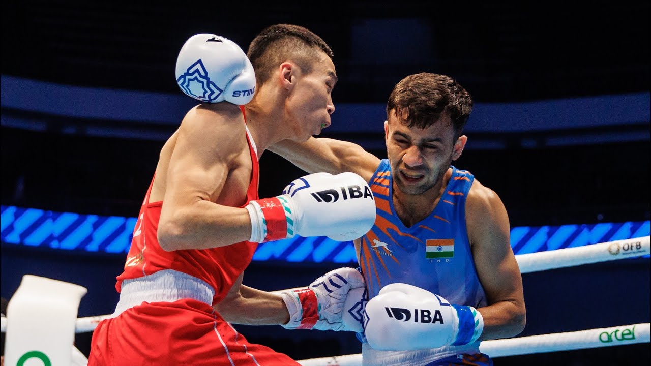Saken Bibossinov (KAZ) vs. Deepak Bhoria (IND) IBA World Boxing ...