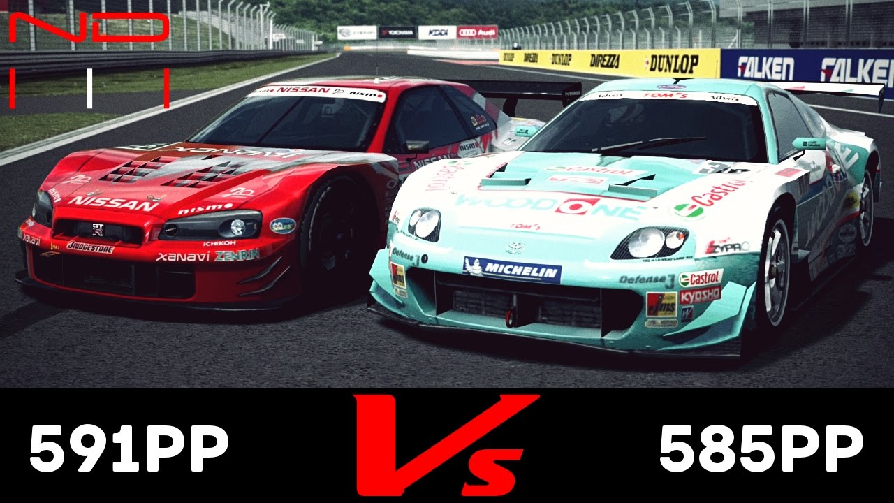 (GT6) Nissan XANAVI NISMO GT-R '03 vs Toyota WOODONE TOM'S SUPRA '03 ...