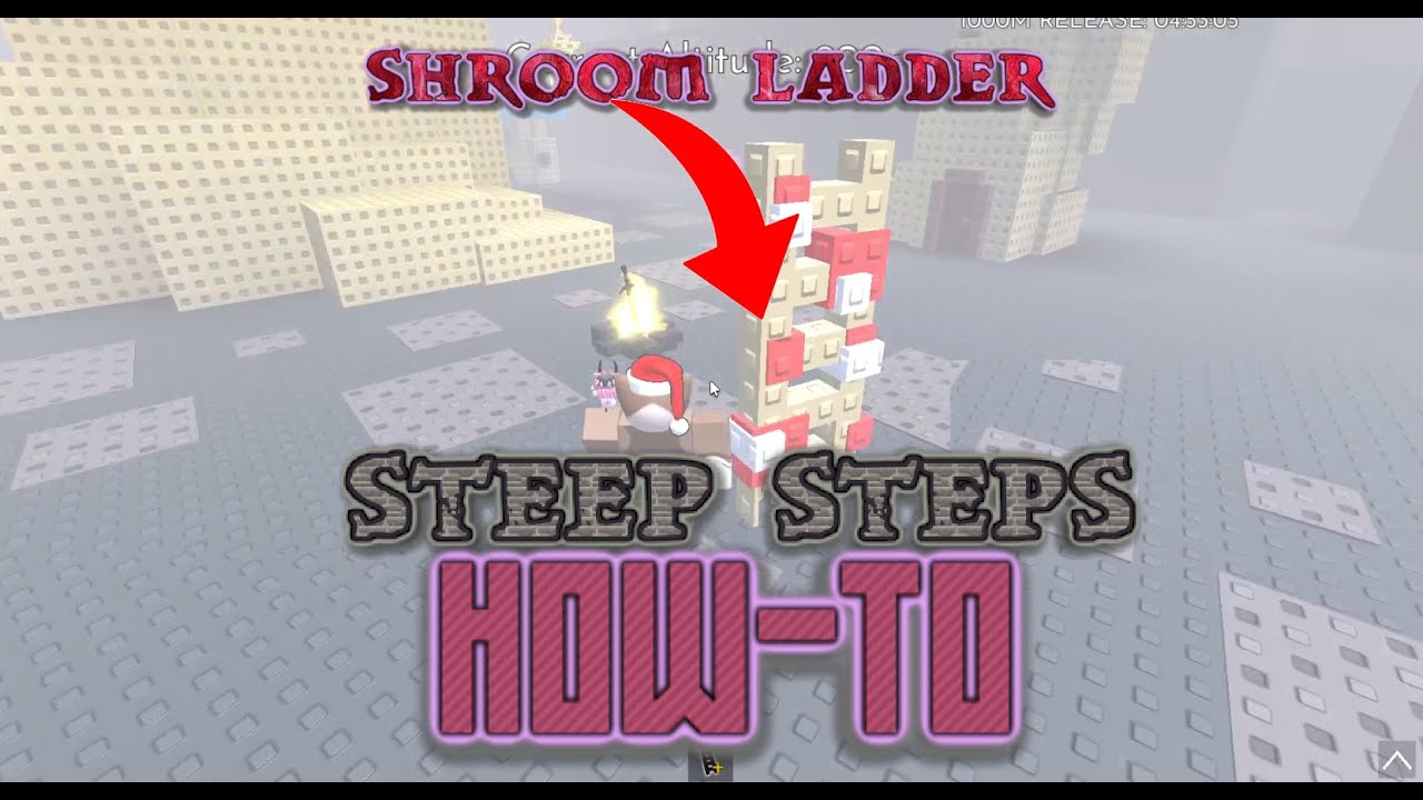 HOW TO GET THE NEW SHROOM LADDER ON STEEP STEPS | ROBLOX - YouTube