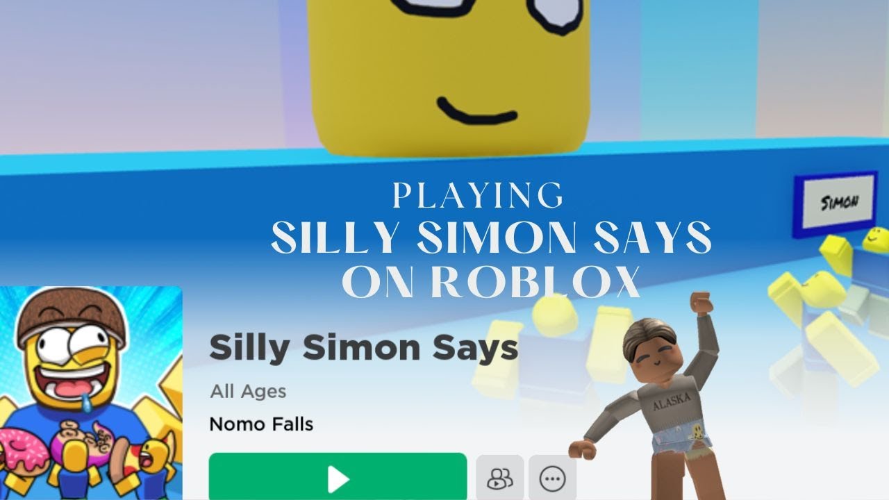 Playing Silly Simon Says on Roblox - YouTube
