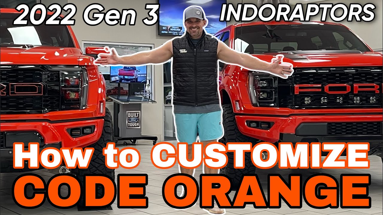 How to CUSTOMIZE Code Orange Ford Raptors.. 2022 Gen 3 INDORAPTORS ...