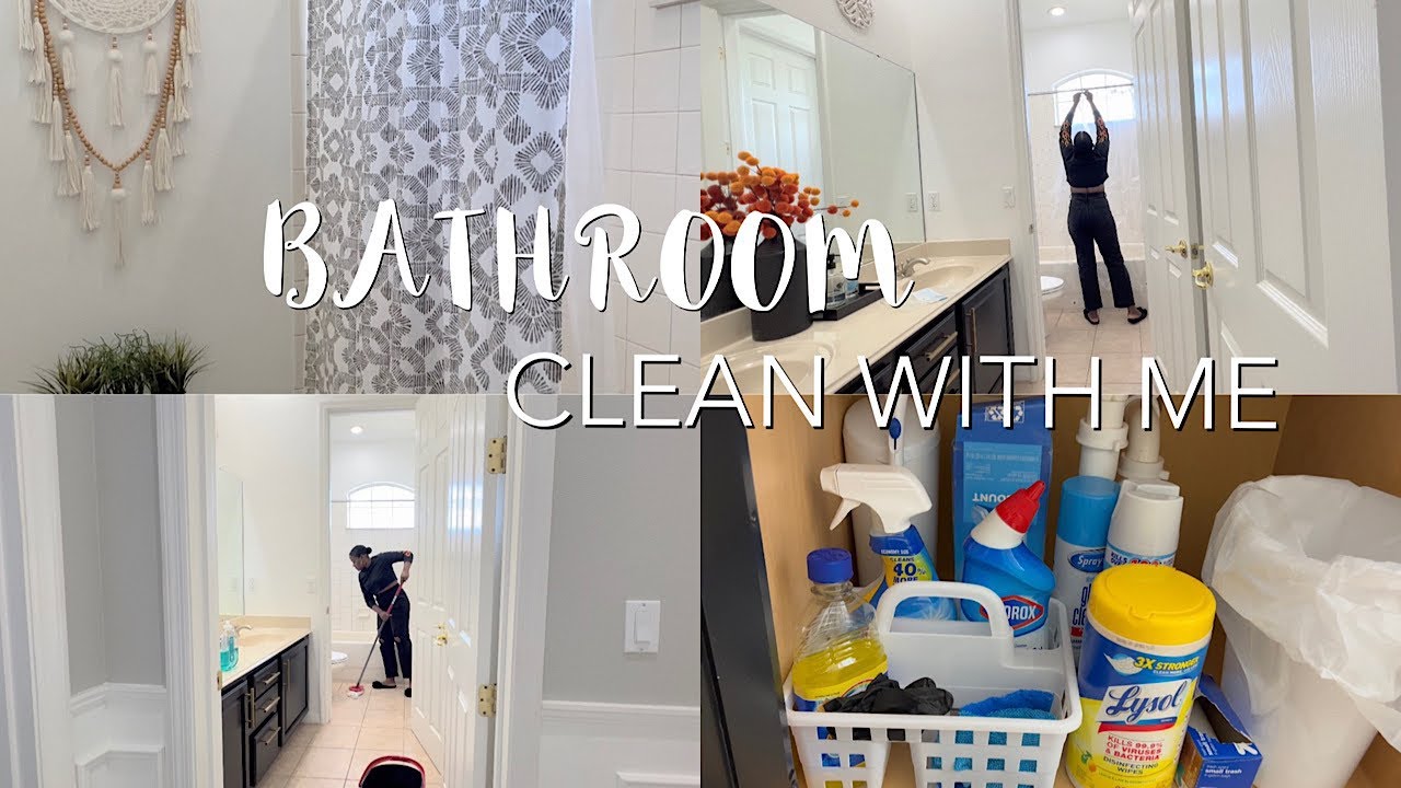 Clean And Organize My Bathroom With Me Bathroom Cleaning Routine