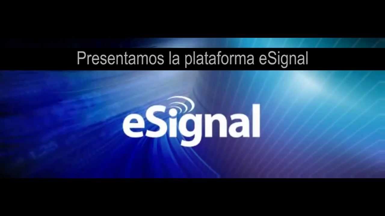 eSignal- Plataforma para tesoreros e-trading Colombia - YouTube