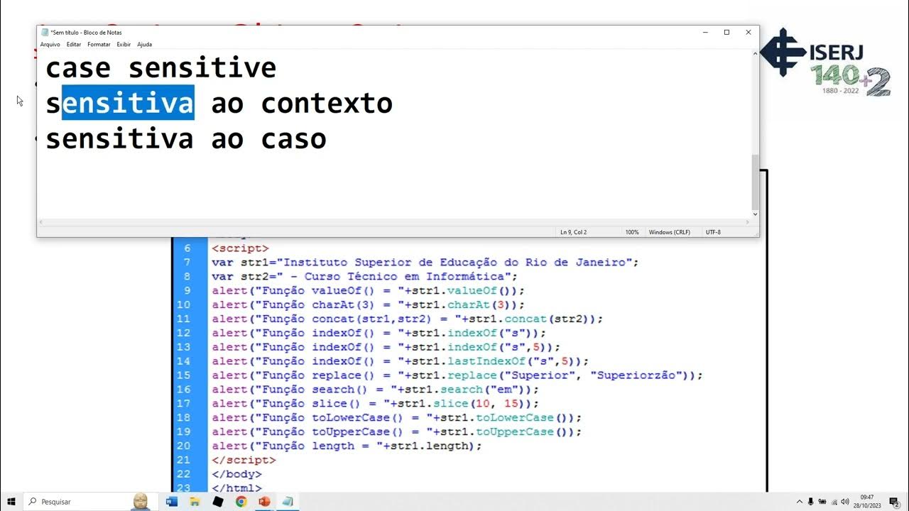 aula 5 - objeto String() - YouTube