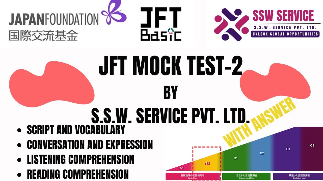 JFT A2 Model Test-2 || Irodori & Marugoto || JFT Basic Exam Preparation ...