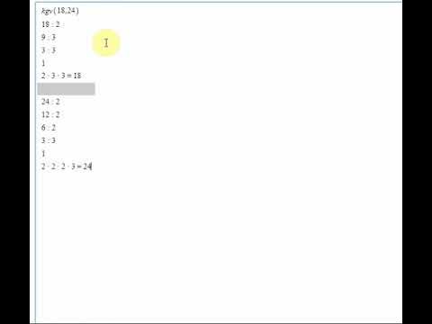 kgv berekenen met priemfactoren - YouTube