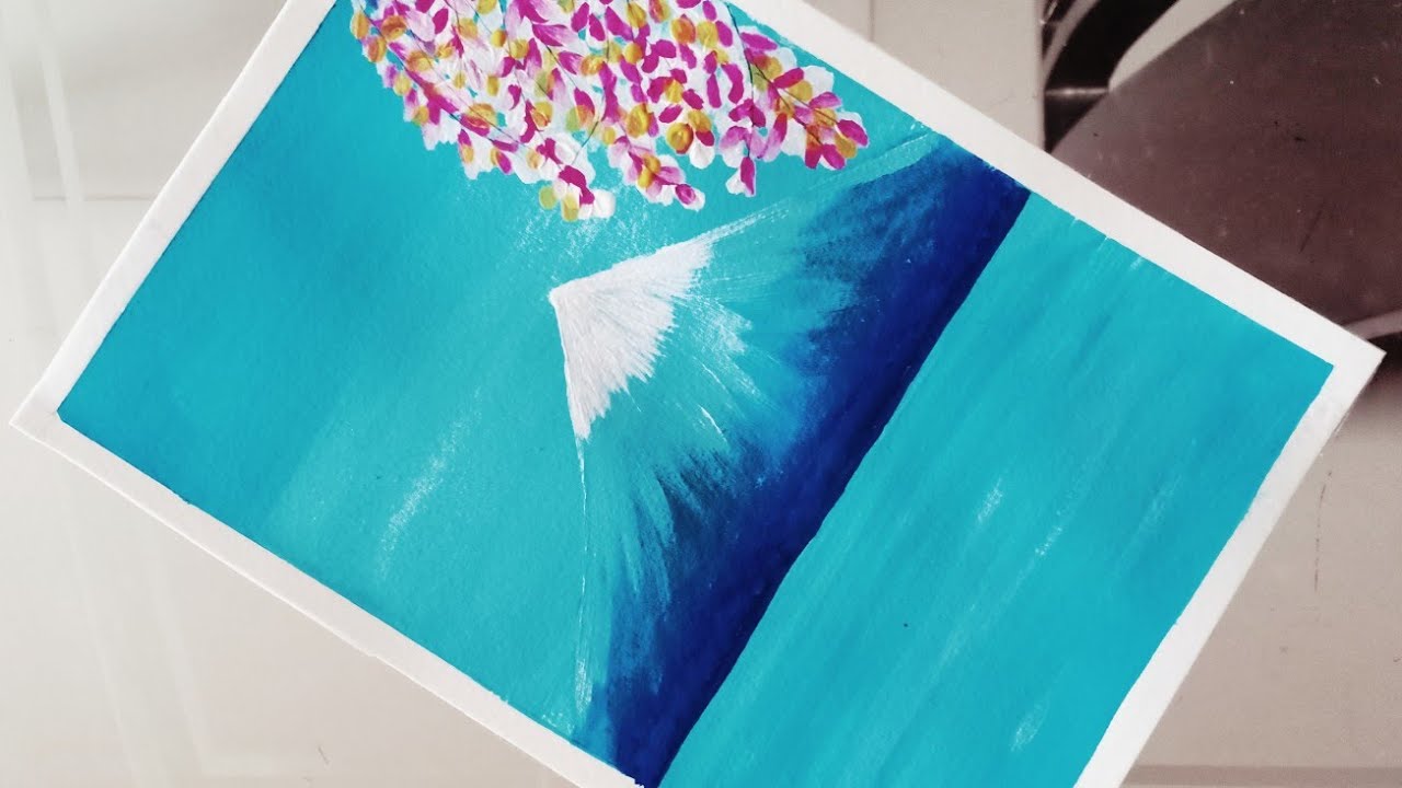 Let's Painting On Mini Canvas / Acrylic Painting for Beginners Easy and ...