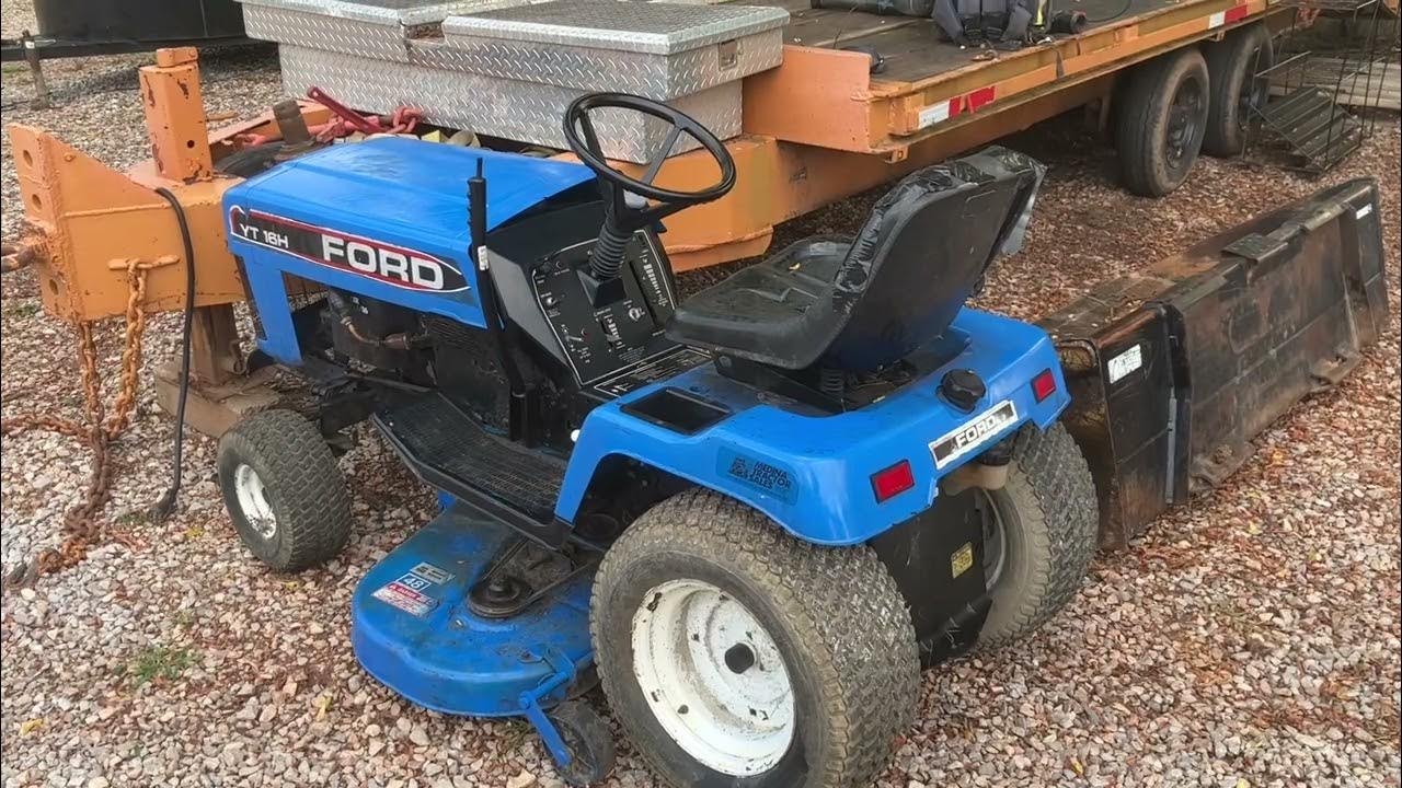 Ford yt16h lawn tractor purchase - YouTube