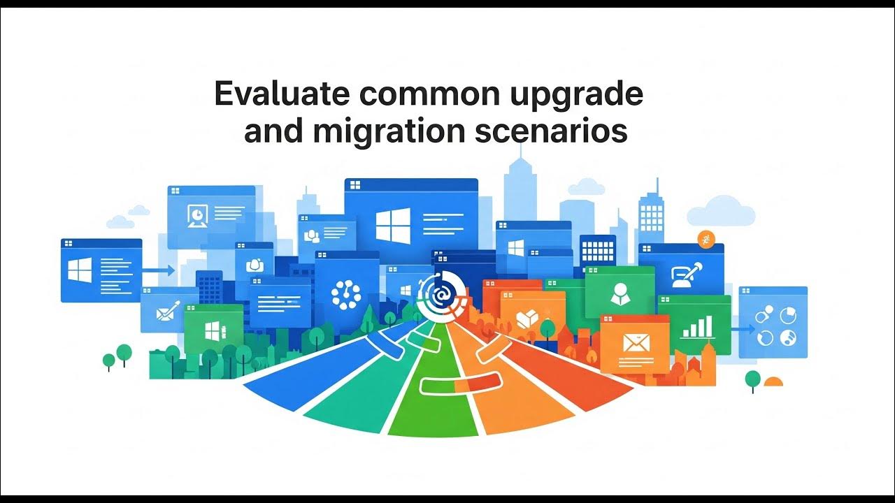 13) MD-100 Install the Windows client Exam. Evaluate common upgrade and migration scenarios ...
