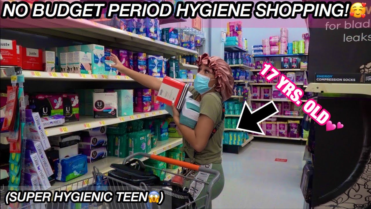 TEEN GOES NO BUDGET PERIOD HYGIENE SHOPPING @WALMART! (+HAUL) - YouTube