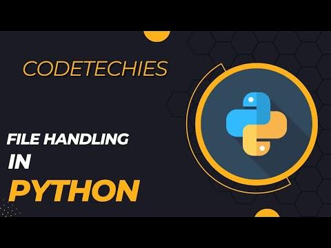 File handling in python | Data Analysis in python | EDA - YouTube