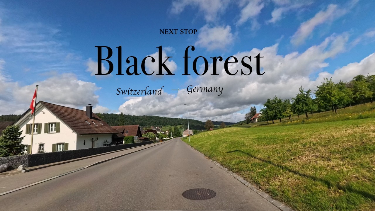 Calm Roads | Swiss to Black Forest Drive in Spring Sunlight 4K 60 FPS ...
