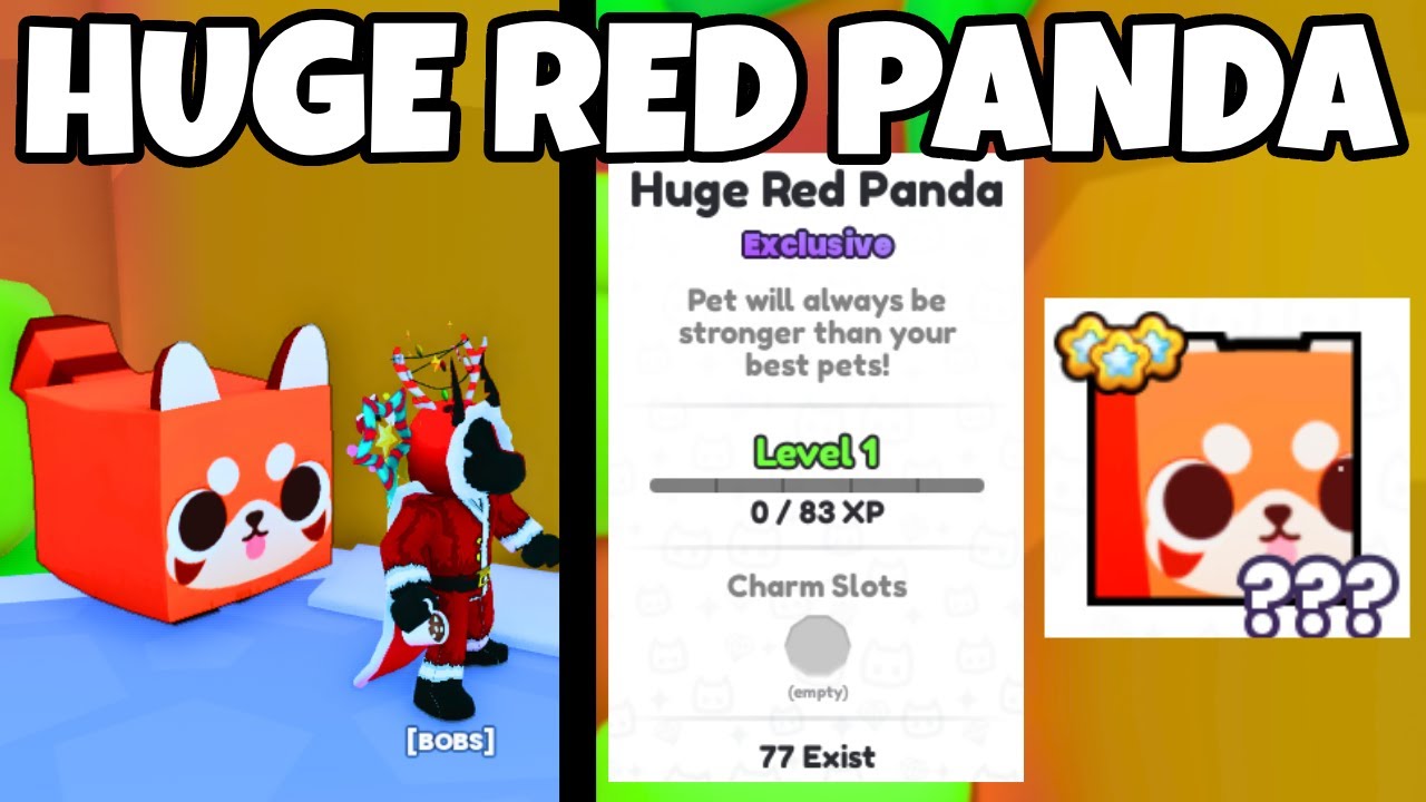 I HATCHED The HUGE Red Panda in Roblox Pet Simulator 99 - YouTube