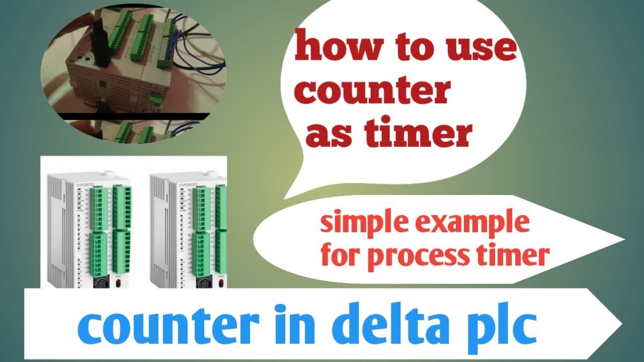 counter in delta plc - YouTube
