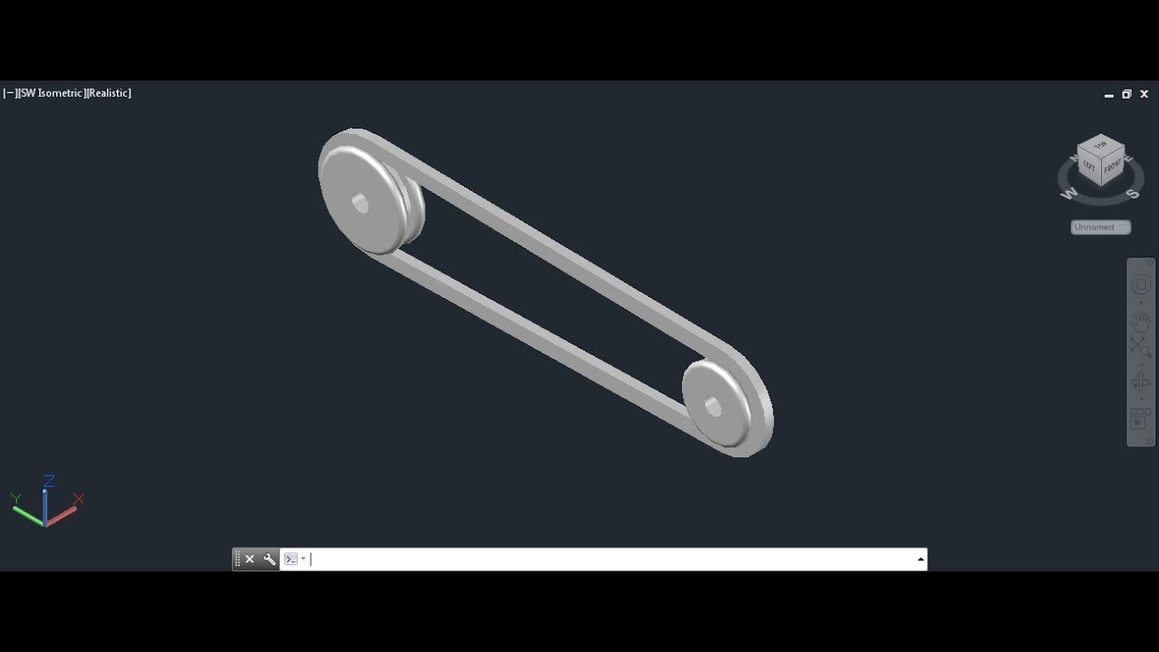 Cara Membuat V-Belt AutoCAD - YouTube