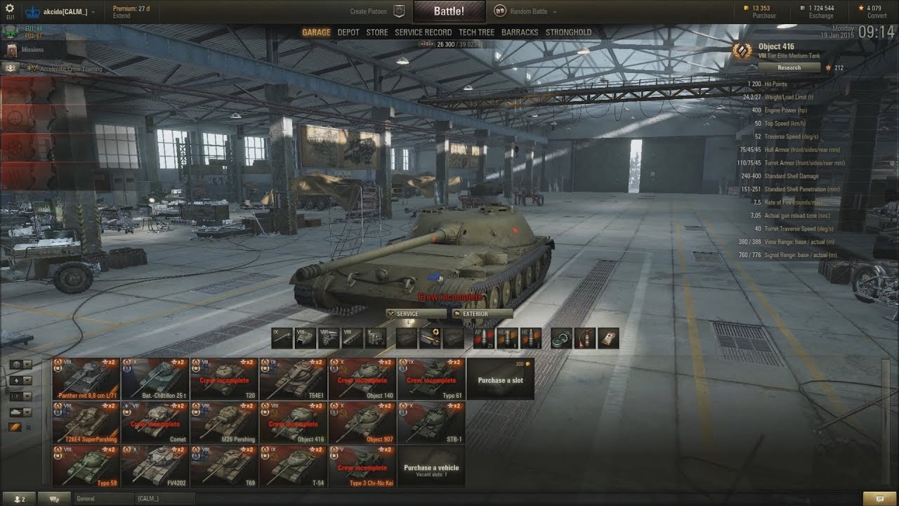 World of Tanks CZ (130.díl) - Object 416 - YouTube