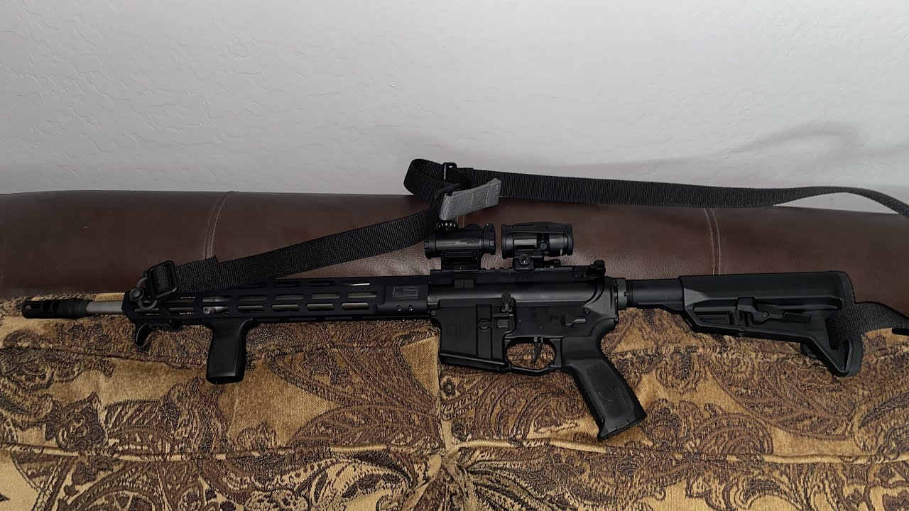 Sig Sauer M400 Tread 5.56 new muzzle brake - YouTube