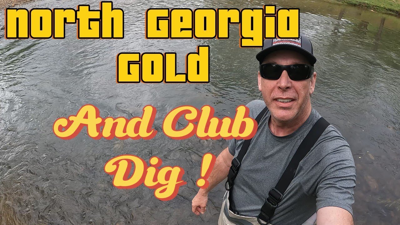 Georgia gold panning and club dig !! - YouTube