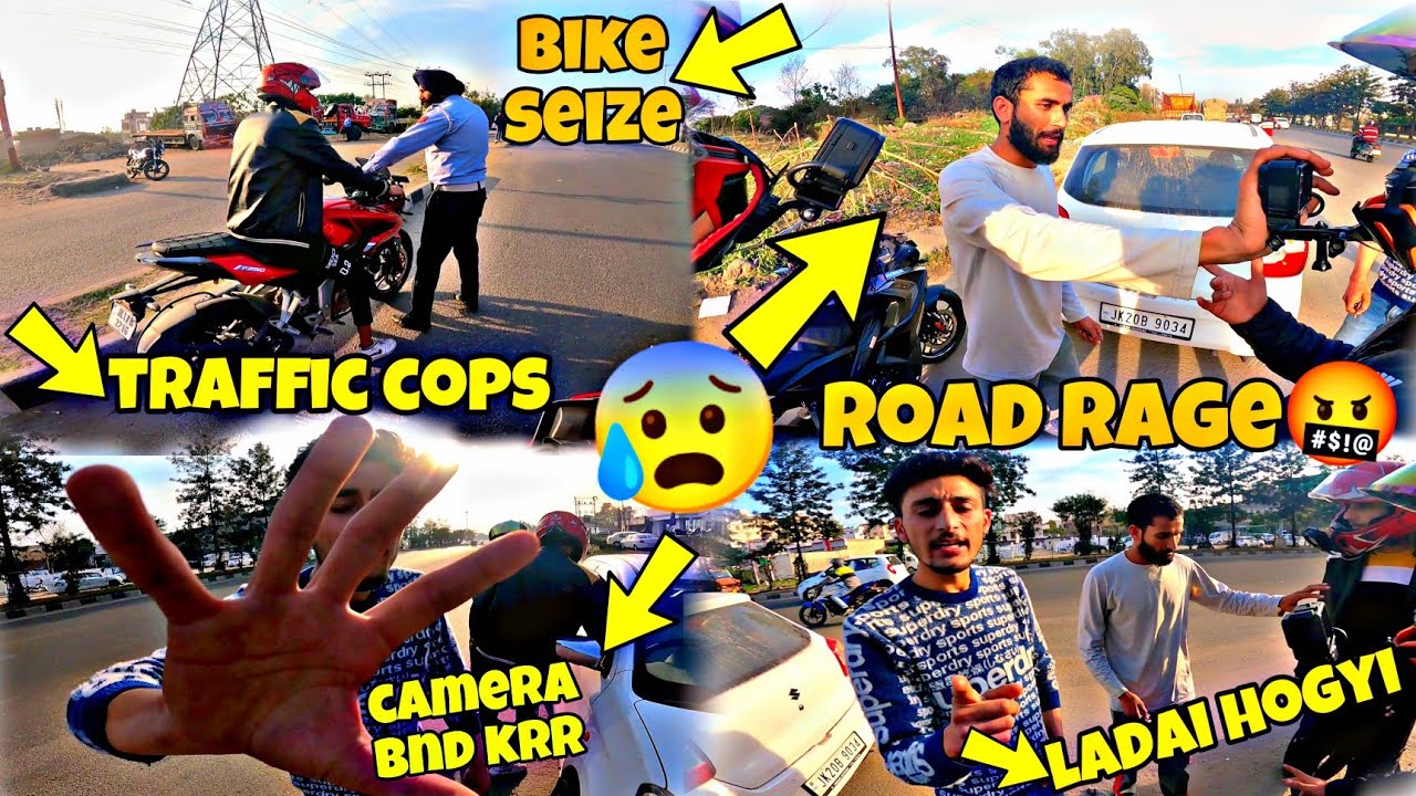 Angry Traffic Cops| police case😰|Rode rage😤| Ladai hogyi car wle k sath ...