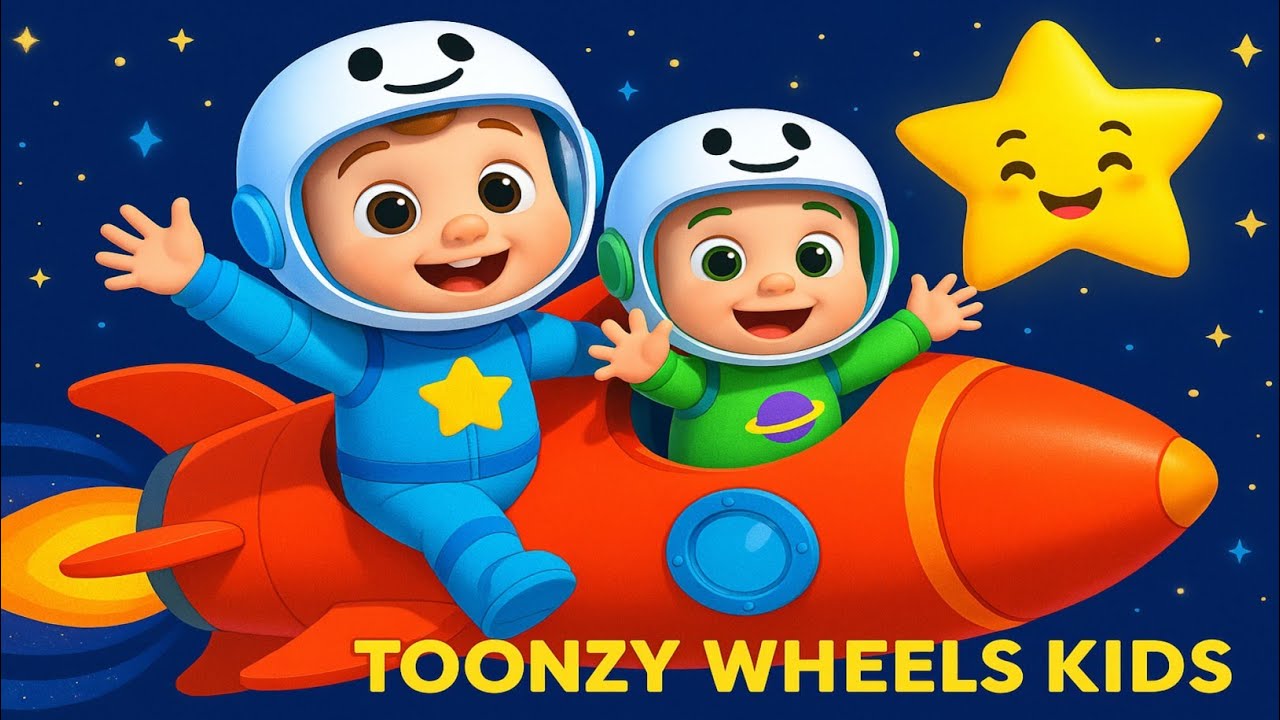 Saying Hello in Space with Star Star | Kids Space Song | Toonzy Wheels ...