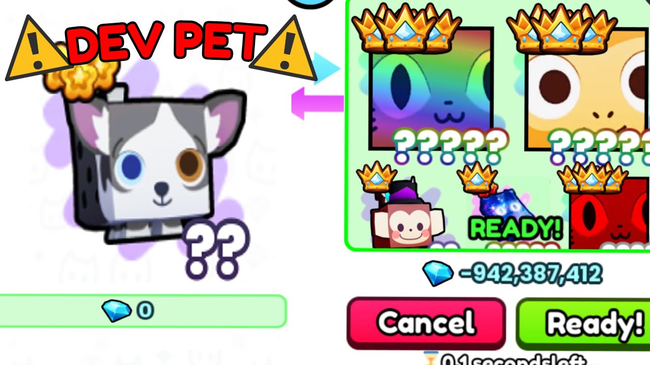 I Traded 1/1 *DEV PET* for THIS in Pet Simulator 99! - YouTube