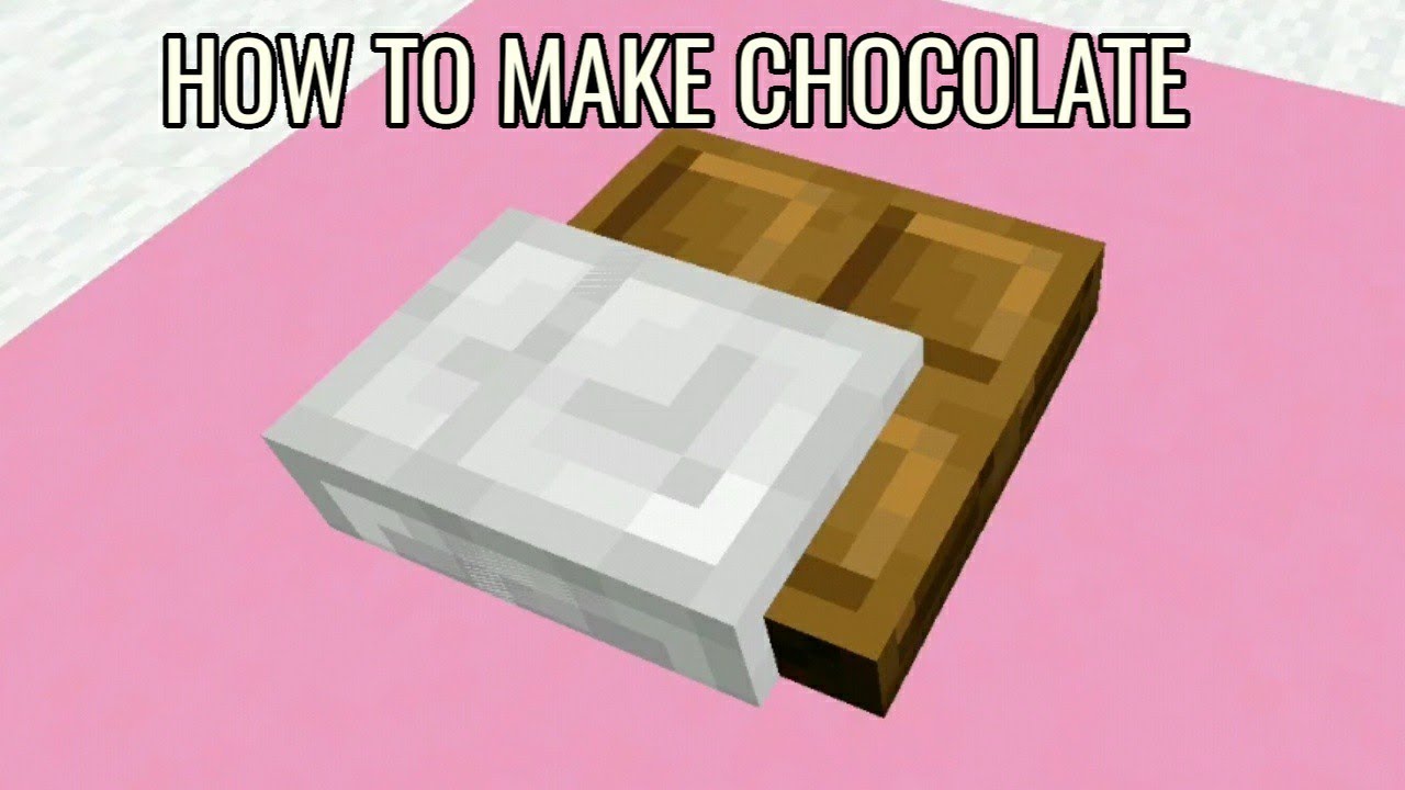 How To Make A Chocolate Bar in Minecraft[MCPE] - YouTube