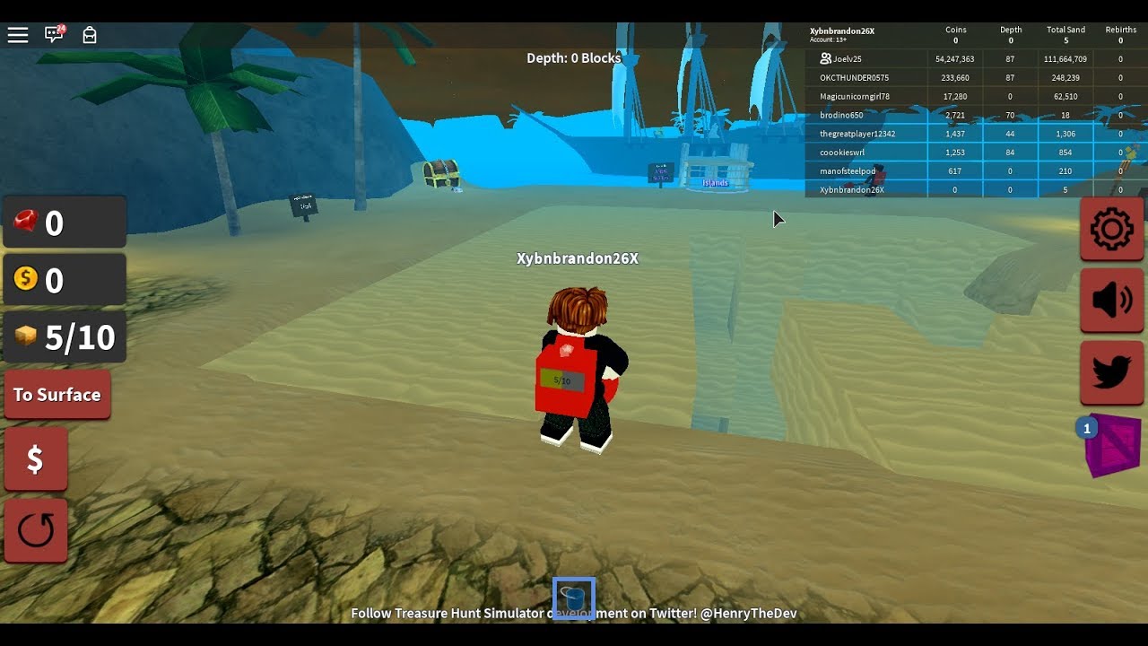 roblox treasure hunt sim s1 e1 - YouTube