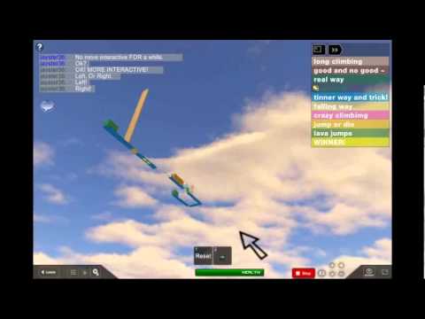 Interactive ROBLOX game. - YouTube