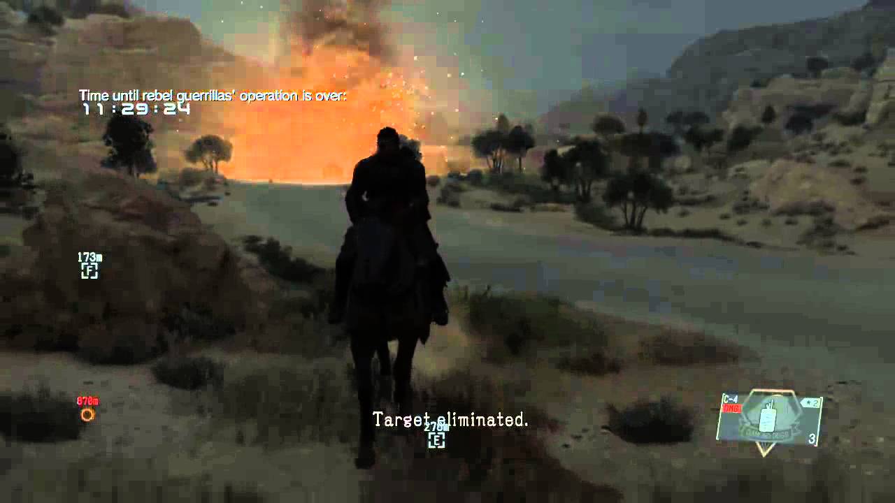 MGS V: D-Horse relaxed action - YouTube