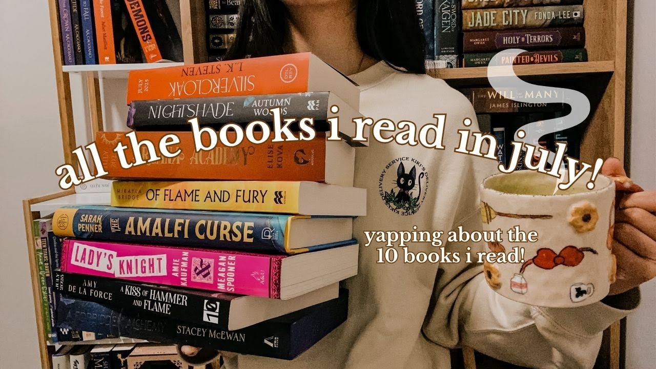 chatting about the 10 books i read in july! 🍵📚 - YouTube