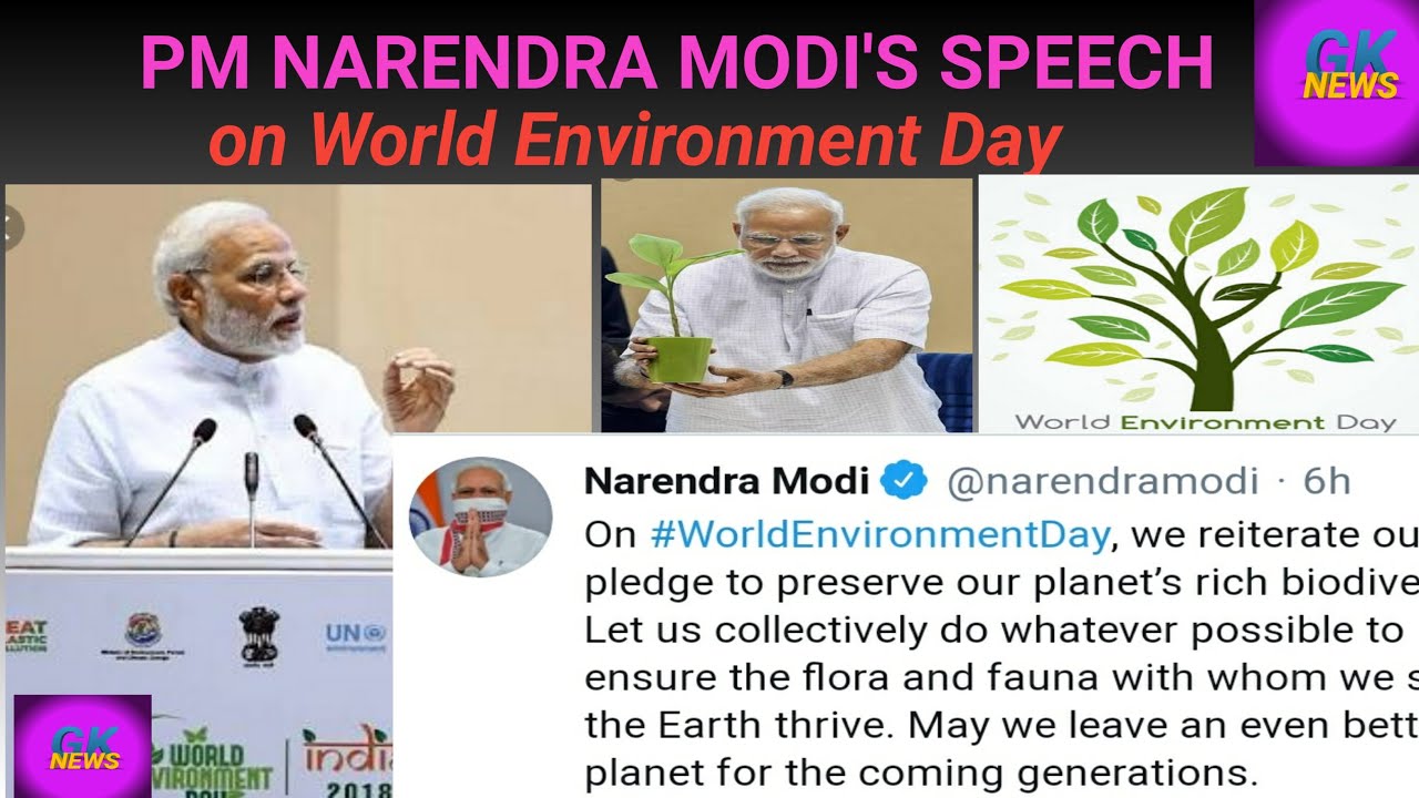 pm Narendra Modi speech in World Environment Day - YouTube