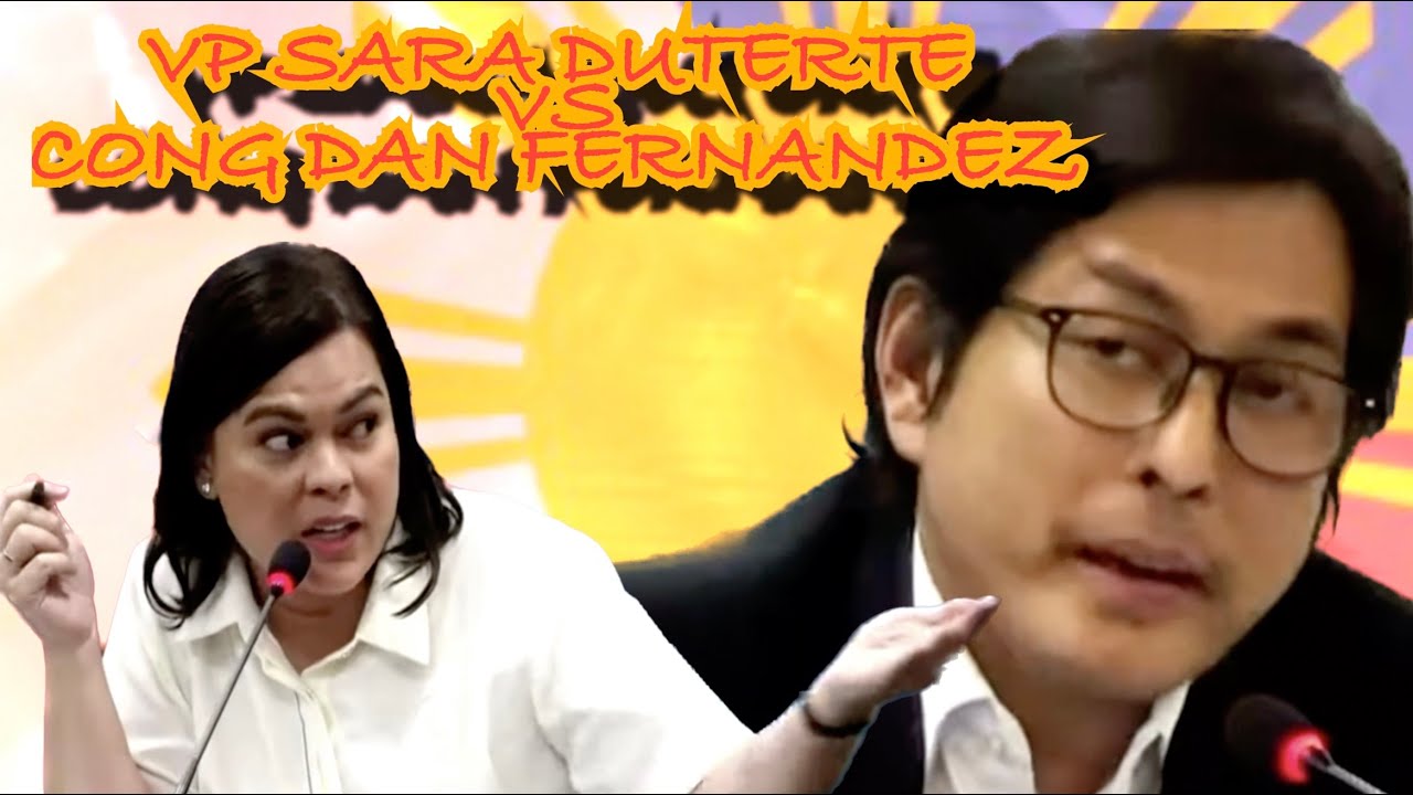 VP SARA DUTERTE vs CONG DAN FERNANDEZ NAGSAGUTAN! SARA MAY ATTITUDE ...