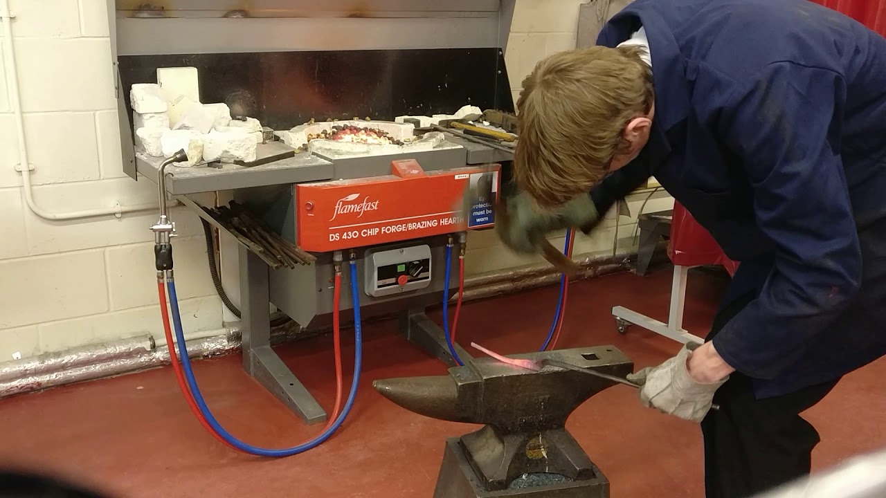 Making a pair of tongs (first time) - YouTube
