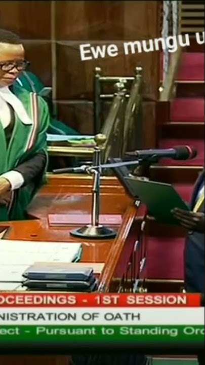 Funny Oscar Sudi Taking oath in Office | News54 - YouTube