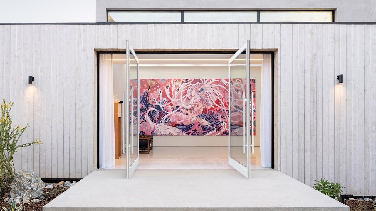 Double White Pivot Door | GEORGIA - YouTube