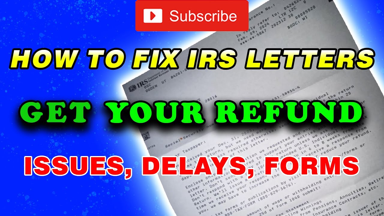 HOW TO FIX IRS TAX LETTERS FOR ID.ME #tax #irs #money #makemoneyonline ...