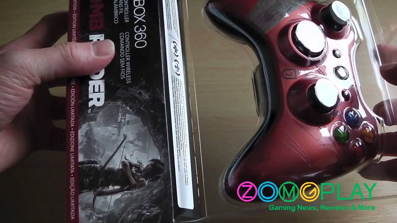 Limited Edition Tomb Raider Wireless Xbox 360 Controller Unboxing [HD ...