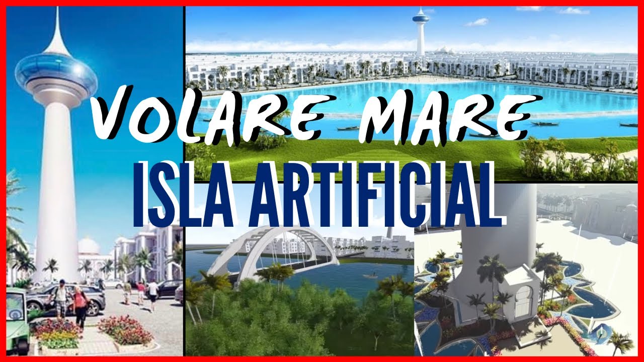 PRIMERA isla artificial con una GRAN TORRE! Volare Mare en Cartagena ...